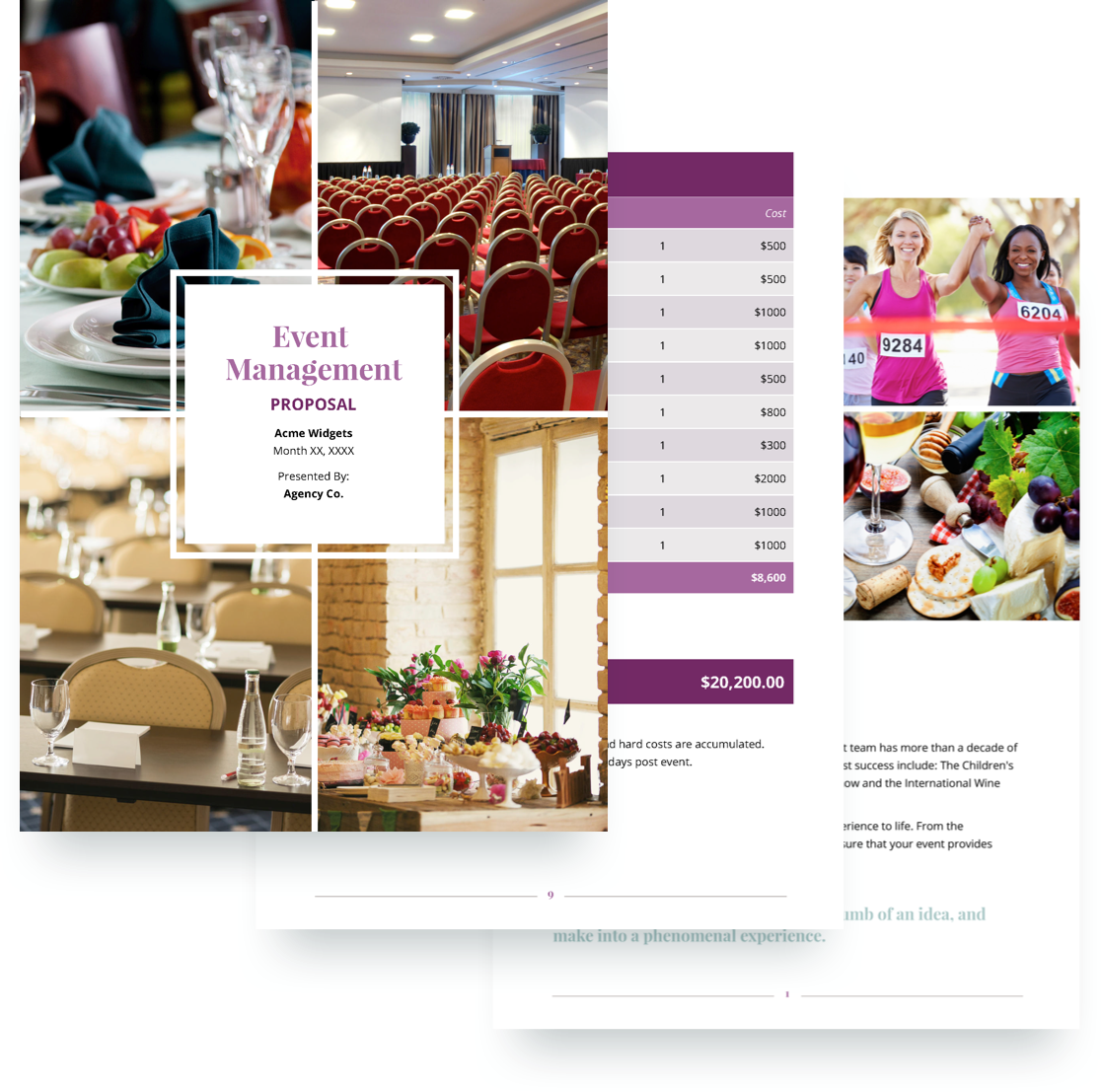 Sample Event Proposal Template The Document Template